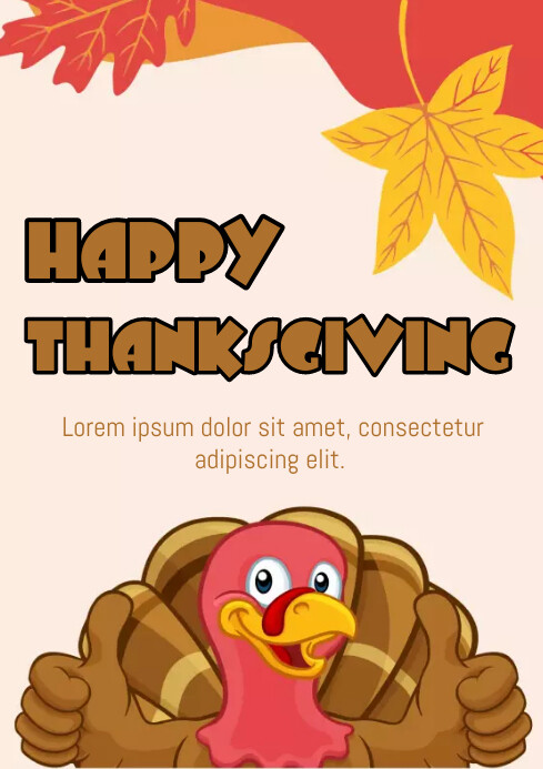 Happy Thanksgiving Day Template | PosterMyWall