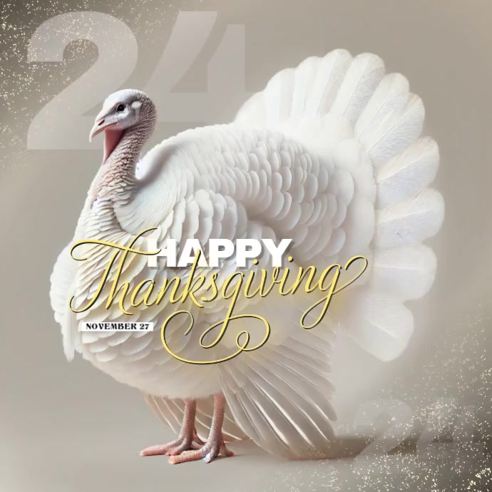 Plantilla de HAPPY THANKSGIVING DAY INSTAGRAM POST | PosterMyWall