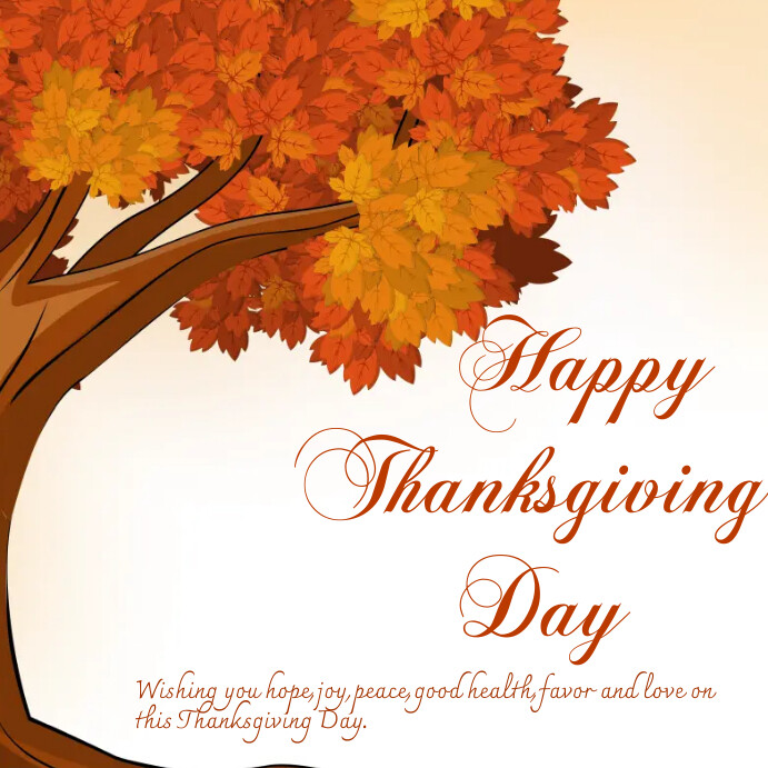 Happy Thanksgiving day instagram post Template | PosterMyWall