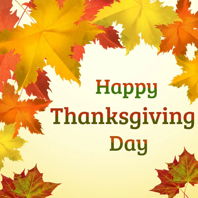 Happy Thanksgiving day instagram post Template | PosterMyWall