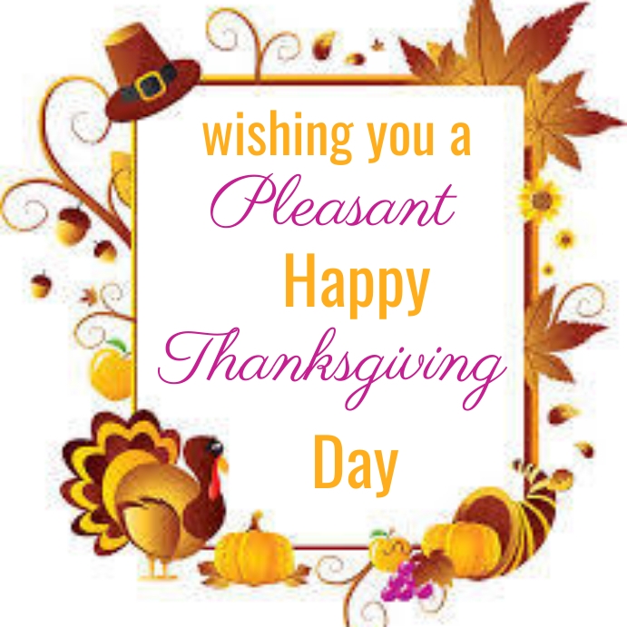 happy thanksgiving day instagram post Template | PosterMyWall