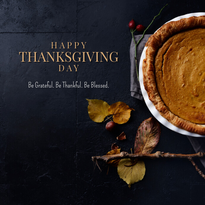 Happy Thanksgiving Day Post Template | PosterMyWall