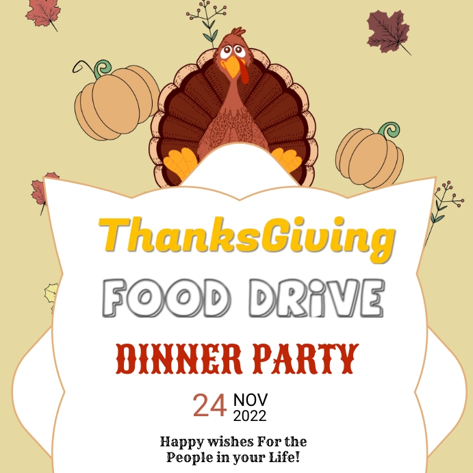 Plantilla de Happy Thanksgiving day post for instagram | PosterMyWall