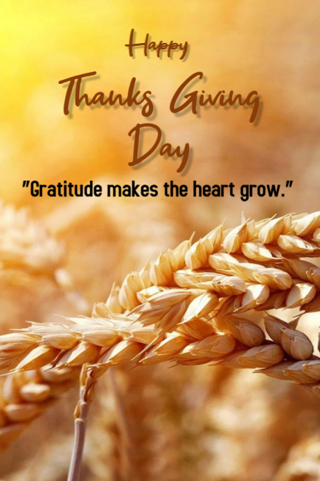 Happy Thanksgiving Day Poster Template | PosterMyWall
