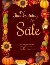 thanksgiving sale flyer template | PosterMyWall