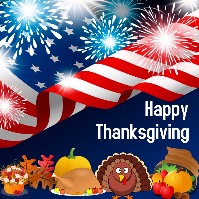 Happy Thanksgiving Day Template Design | PosterMyWall