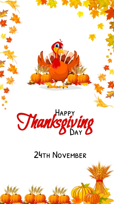 Copy of happy thanksgiving day whatsapp status post | PosterMyWall