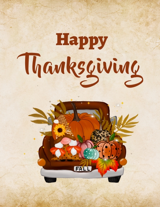 Copy of Happy Thanksgiving | PosterMyWall