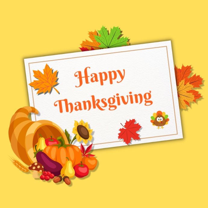 Happy Thanksgiving Template | PosterMyWall