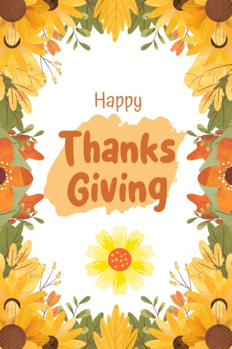 Plantilla de Happy thanksgiving | PosterMyWall