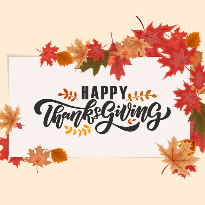 Happy Thanksgiving Template | PosterMyWall