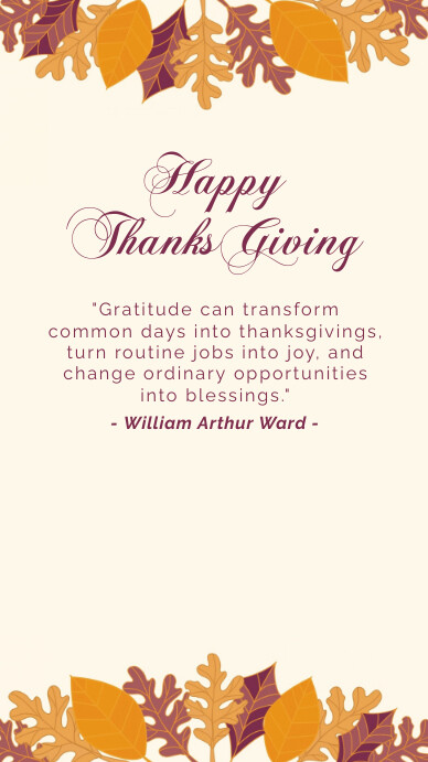 happy thanksgiving Template | PosterMyWall