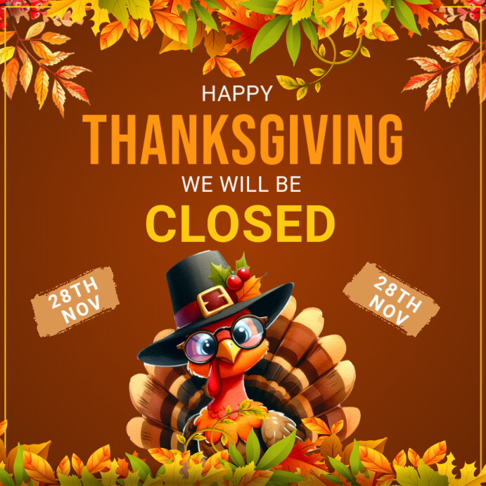 happy-thanksgiving-design-template | PosterMyWall