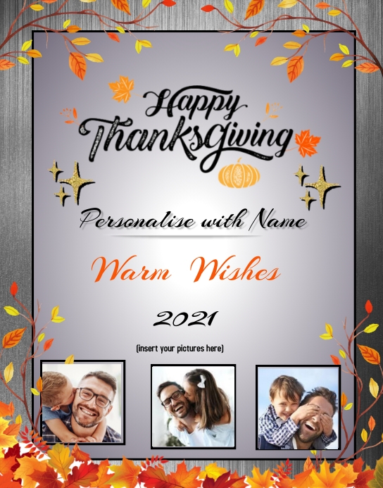 Happy Thanksgiving Template | PosterMyWall