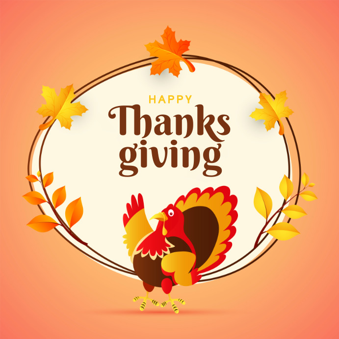 Happy Thanksgiving Template | PosterMyWall