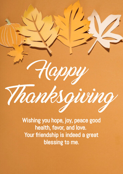 Happy Thanksgiving Template | PosterMyWall