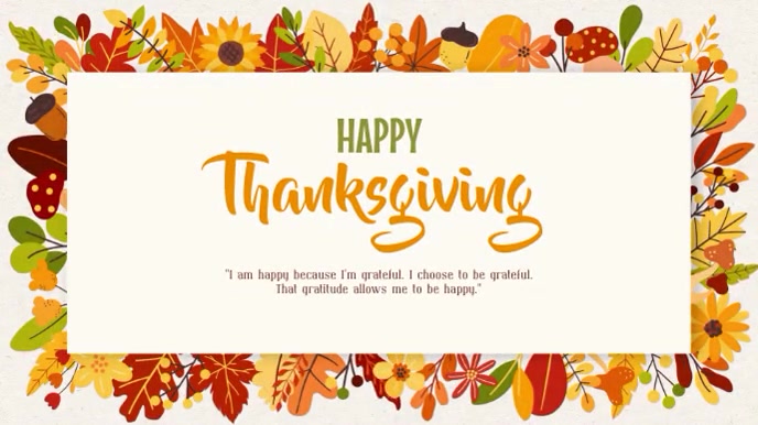 Happy Thanksgiving Template | PosterMyWall