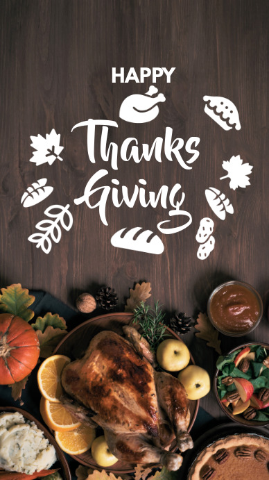 Happy Thanksgiving Template | PosterMyWall