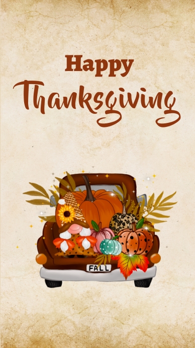 Happy Thanksgiving Template | PosterMyWall