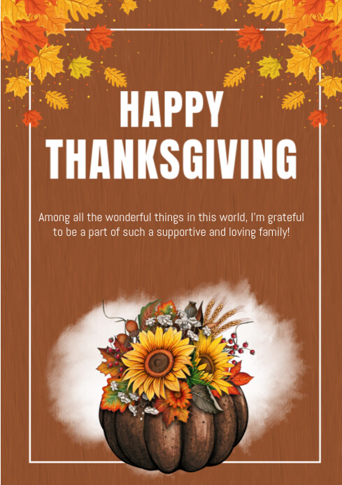 Copy of happy Thanksgiving | PosterMyWall