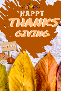 Thanksgiving Poster Template | PosterMyWall