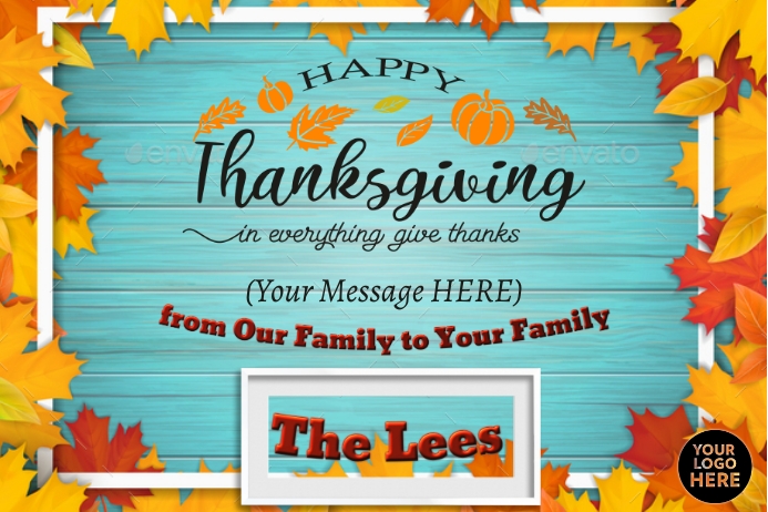 Happy Thanksgiving Template | PosterMyWall