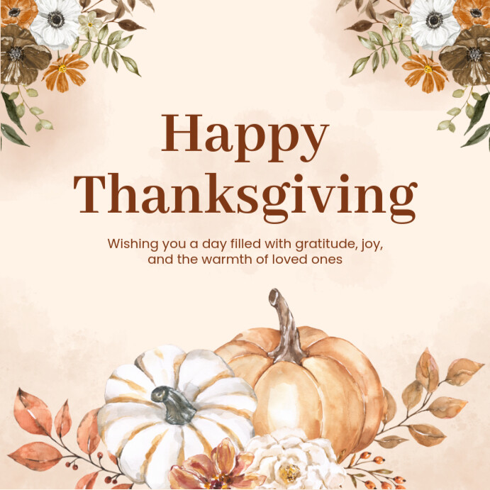 Happy thanksgiving Template | PosterMyWall