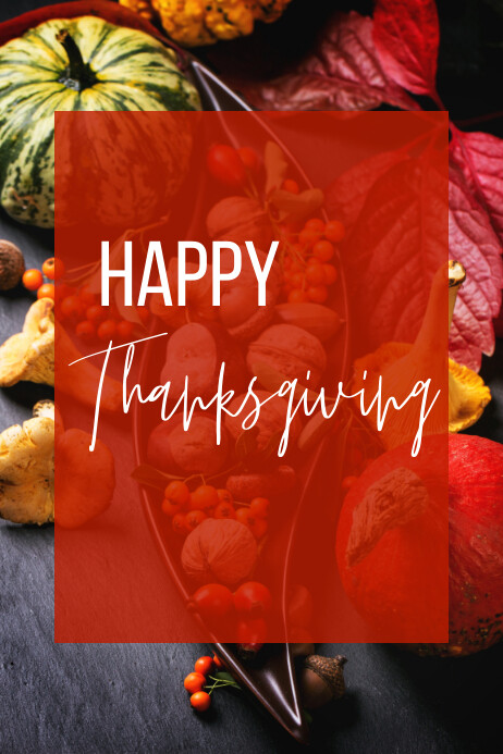 Happy Thanksgiving Flyer Template | PosterMyWall