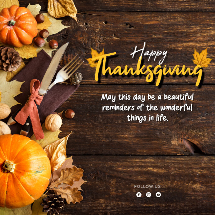 Copy of Happy Thanksgiving IG Post | PosterMyWall