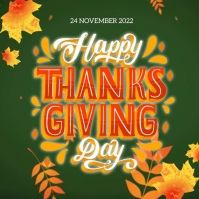 Happy Thanksgiving instagram post Template | PosterMyWall