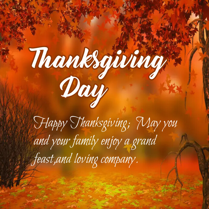 Copy of happy thanksgiving instagram post 2023 | PosterMyWall