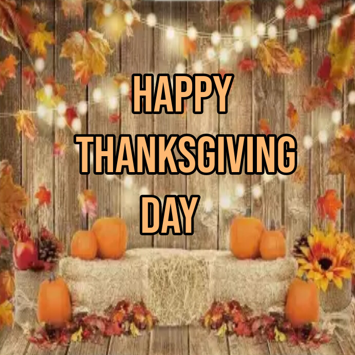 Happy Thanksgiving Instagram post Template | PosterMyWall