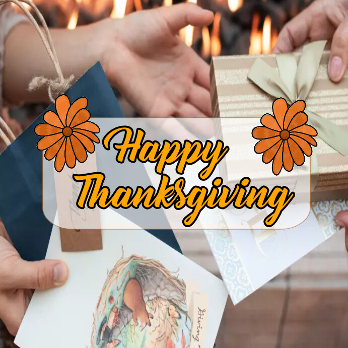 Happy Thanksgiving Instagram post Template | PosterMyWall