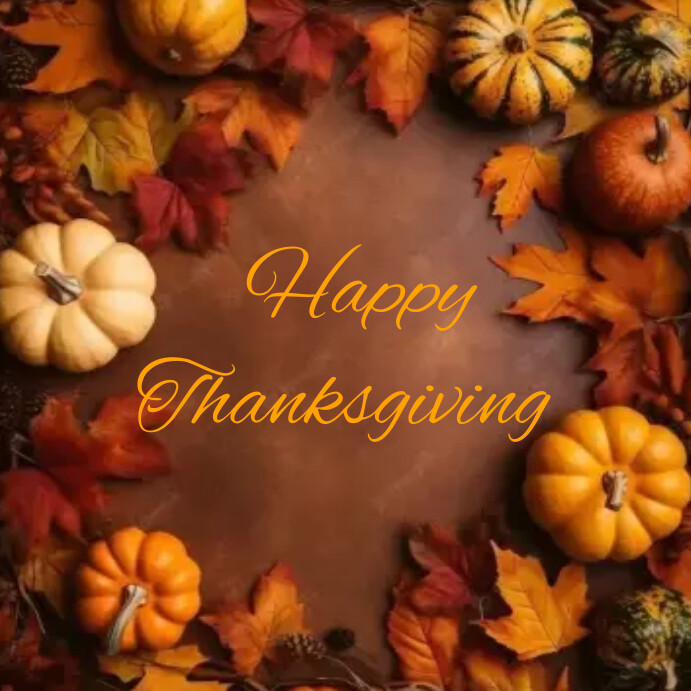 Modèle Happy Thanksgiving Instagram post | PosterMyWall
