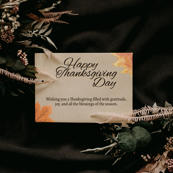Happy Thanksgiving Instagram Post Template | PosterMyWall