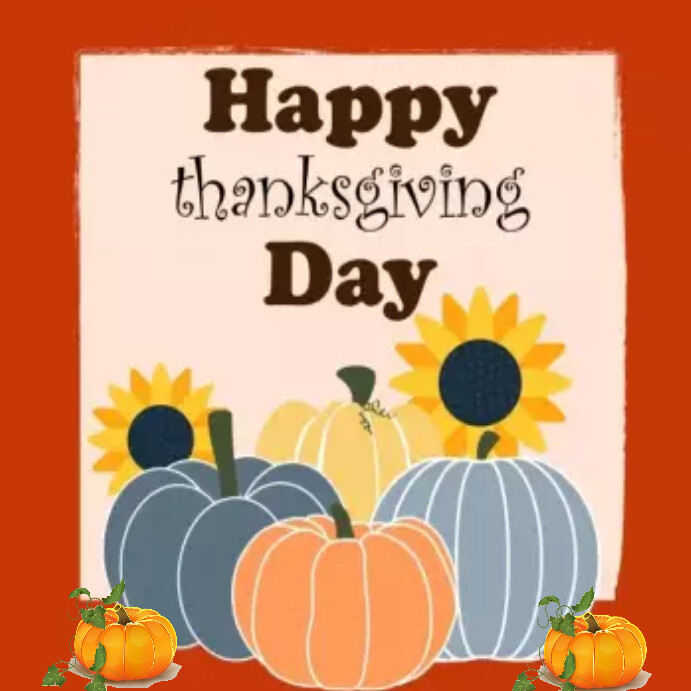 Plantilla de Happy Thanksgiving Instagram post | PosterMyWall