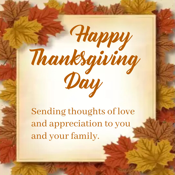 Happy Thanksgiving Instagram post Template | PosterMyWall