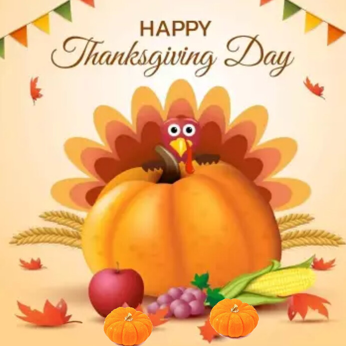 Happy Thanksgiving Instagram post Template | PosterMyWall