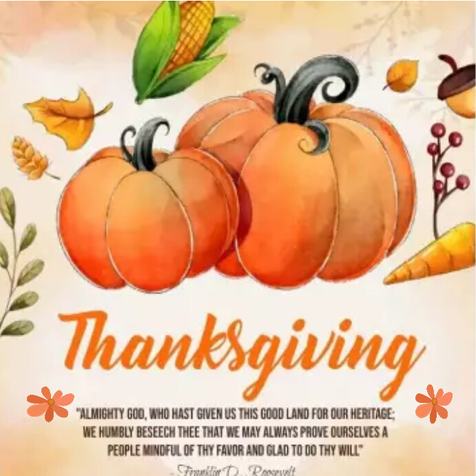 Modèle Happy Thanksgiving Instagram post | PosterMyWall