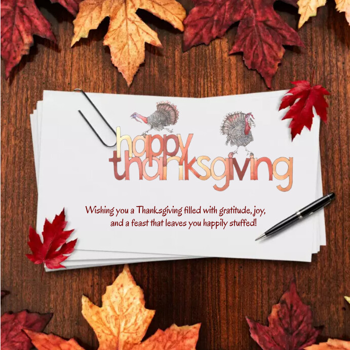 Happy Thanksgiving Instagram Post Template | PosterMyWall