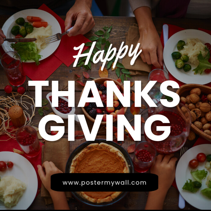 Happy Thanksgiving Instagram Post Template | PosterMyWall