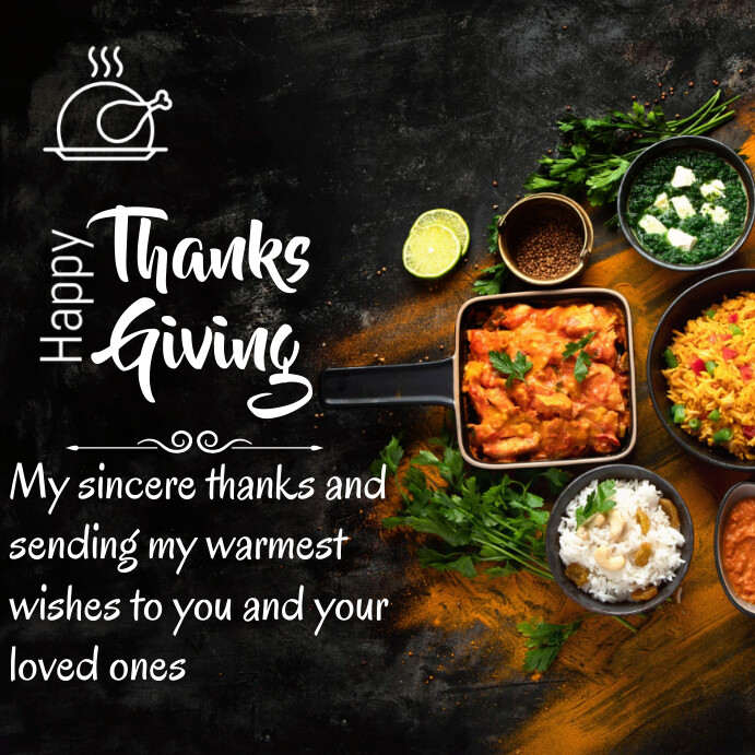 Happy Thanksgiving Instagram Post Template | PosterMyWall