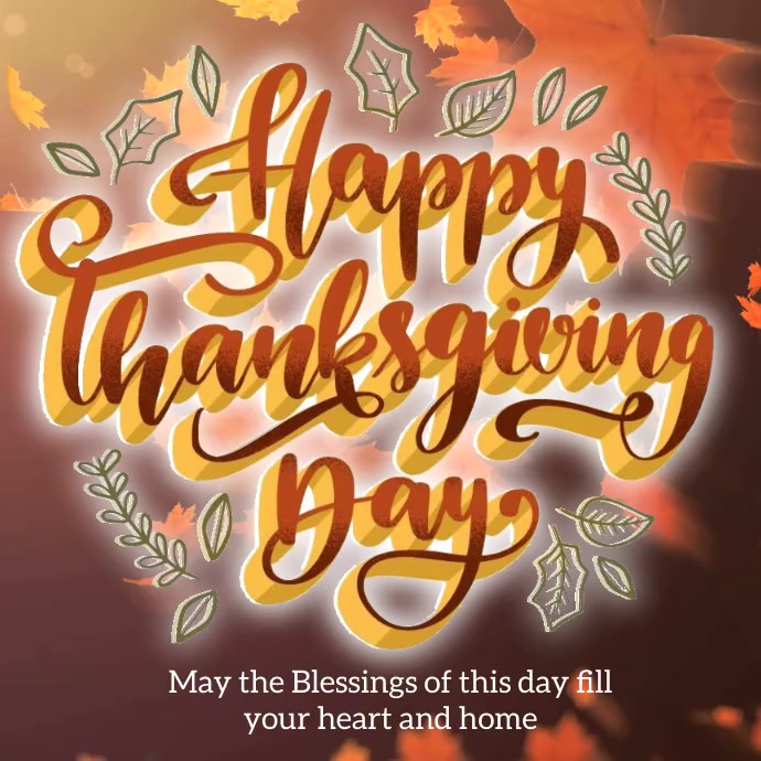 HAPPY THANKSGIVING INSTAGRAM POST Template PosterMyWall happy-thanksgiving-instagram-post-template-postermywall