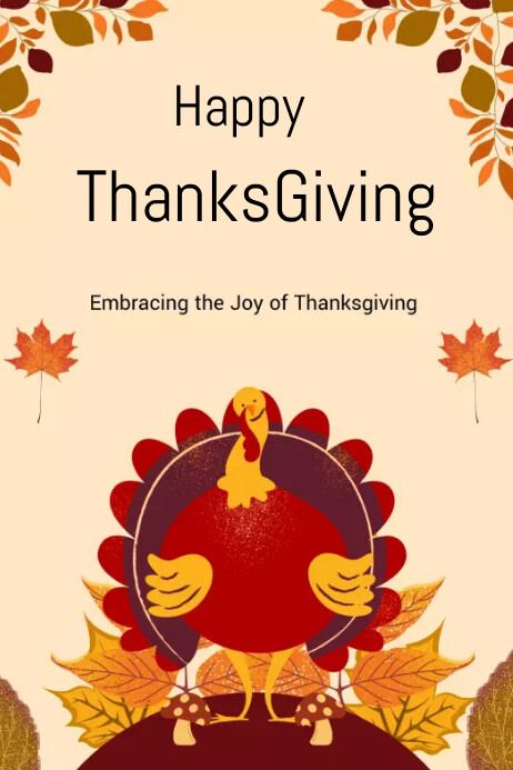 Happy ThanksGiving Online Greeting Cards Template | PosterMyWall