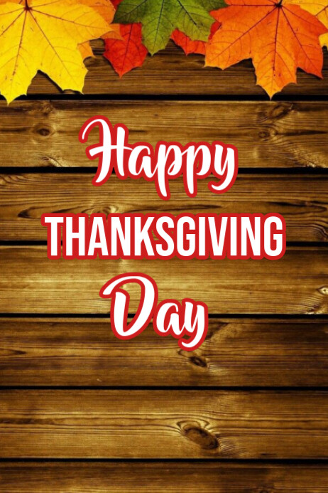 Happy thanksgiving poster 2024 Template | PosterMyWall
