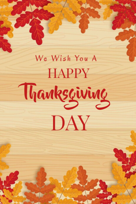 Happy thanksgiving poster 2024 Template | PosterMyWall