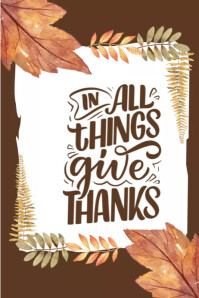Happy Thanksgiving Poster Design Template | PosterMyWall