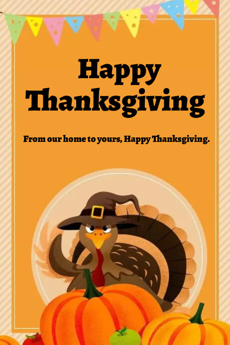 Happy Thanksgiving Poster Template | PosterMyWall