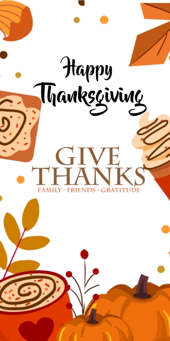 happy thanksgiving poster Template | PosterMyWall