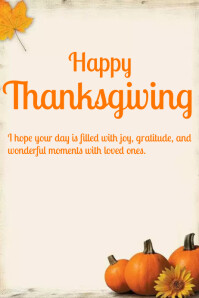 Happy Thanksgiving Poster Template | PosterMyWall